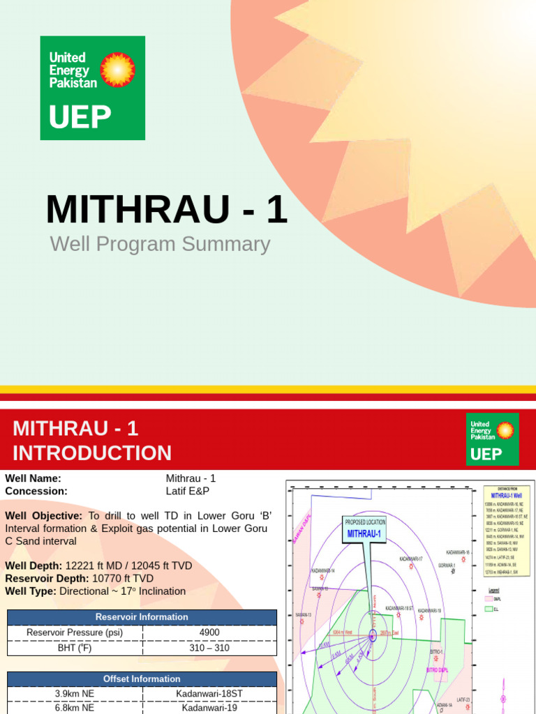 Mithrau - 1 Pre-Spud | PDF | Casing (Borehole)