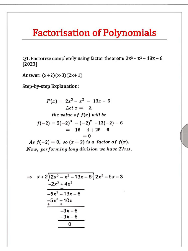 Factorisation | PDF