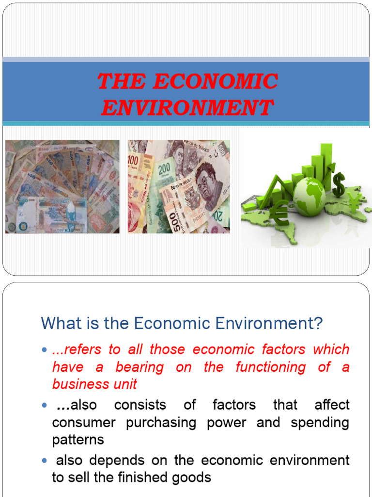 Units 3 - Economic Environment | PDF | Economics | Recession