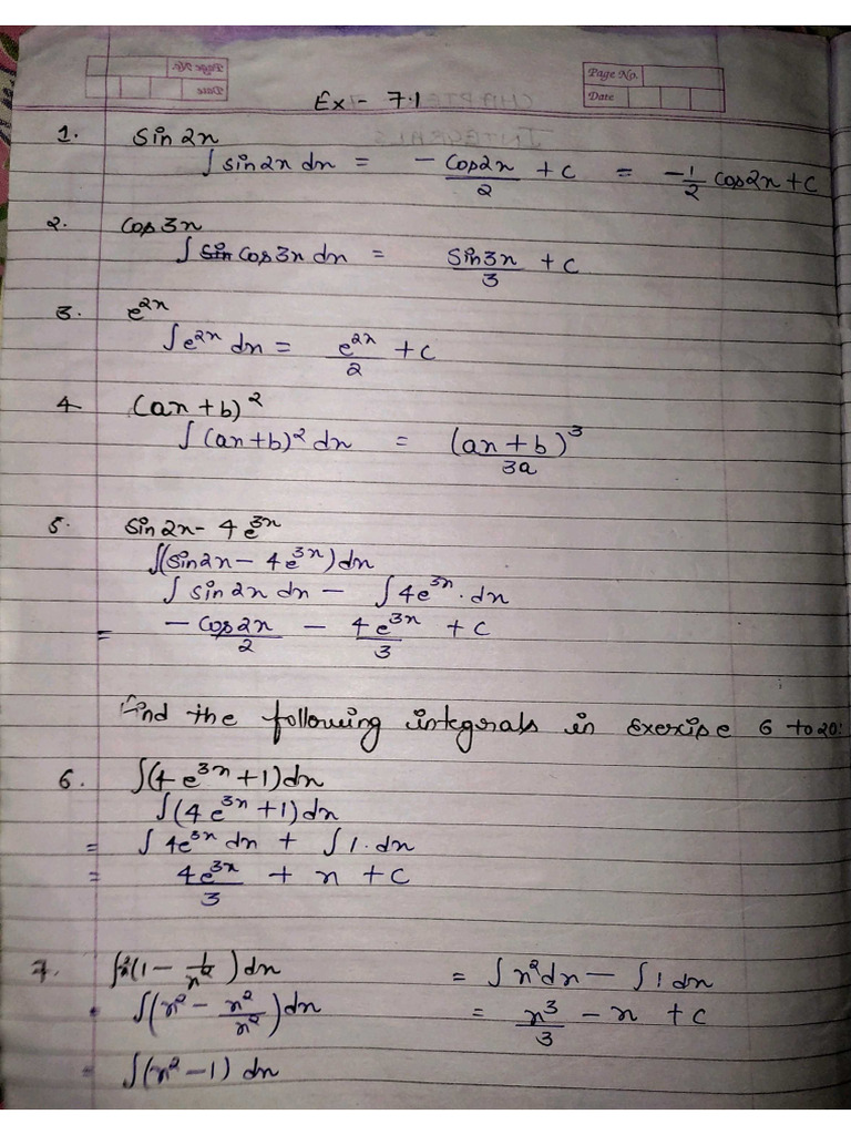 Maths Integration | PDF