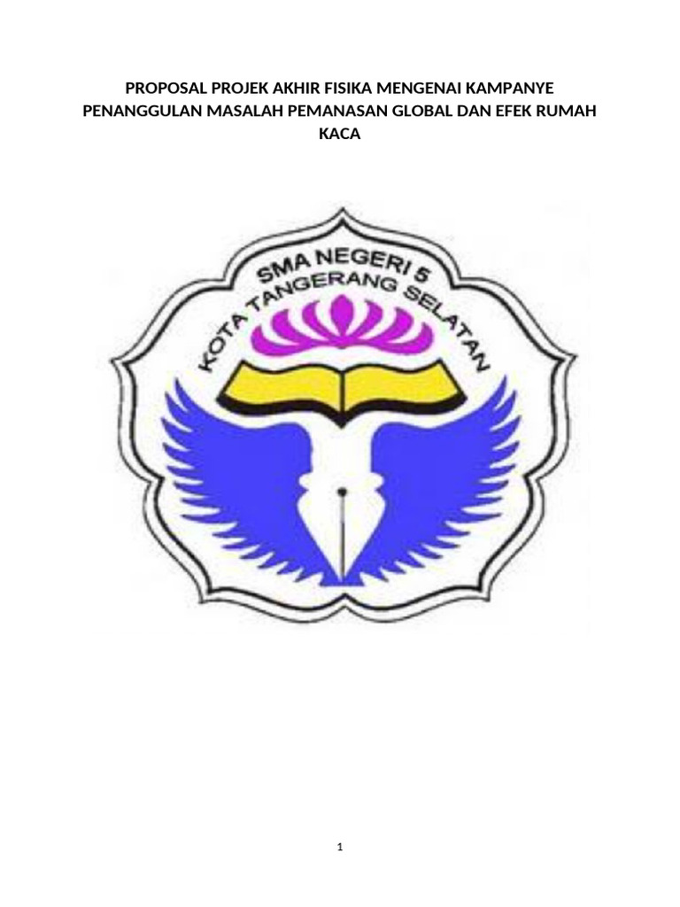 Proposal Projek Akhir Fisika Mengenai Kampanye Penanggulan Masalah ...