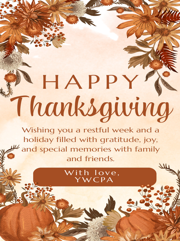 YWCPA Happy Thanksgiving 2024 | PDF