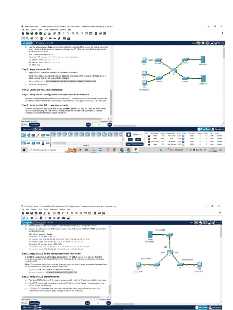 Cisco Ipv4 Acls | PDF