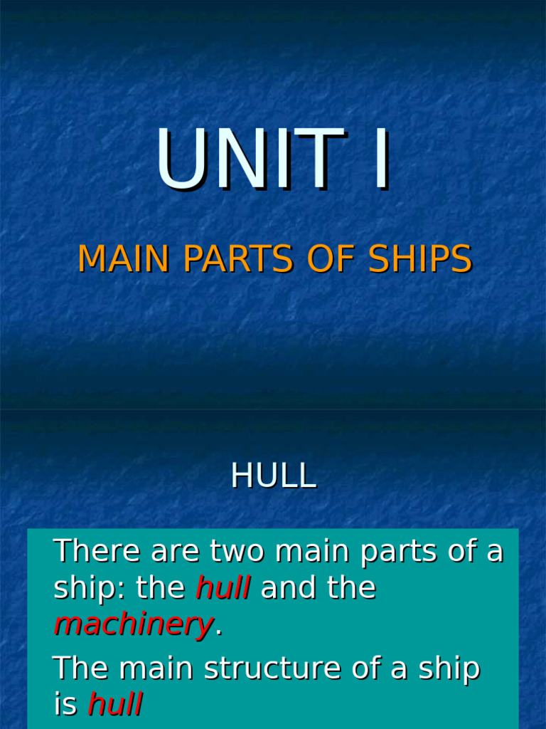Main Parts of Ships | PDF | Anchor | Ships