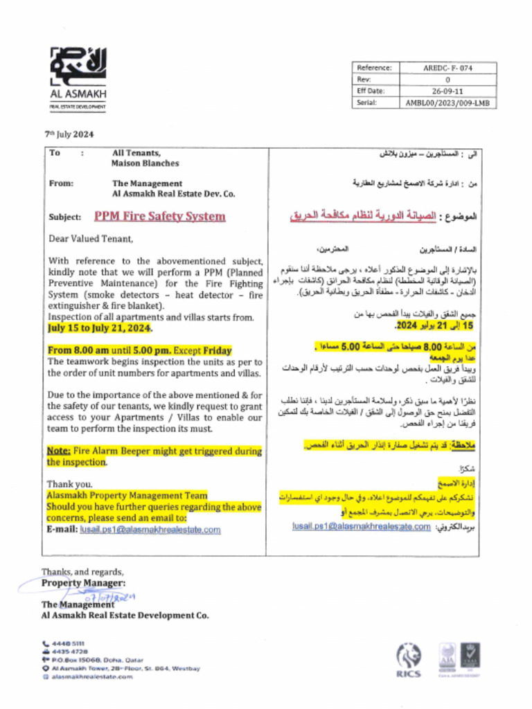 PPM (Fire Safety Alarm) | PDF