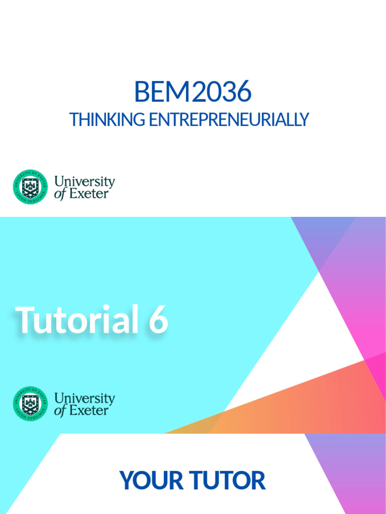 BEM2036 Tutorial 6 Slides | PDF