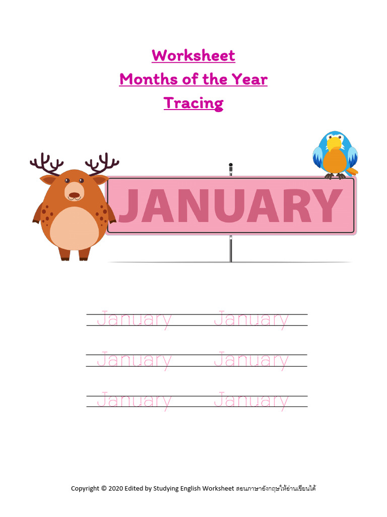 Tracing Months | PDF