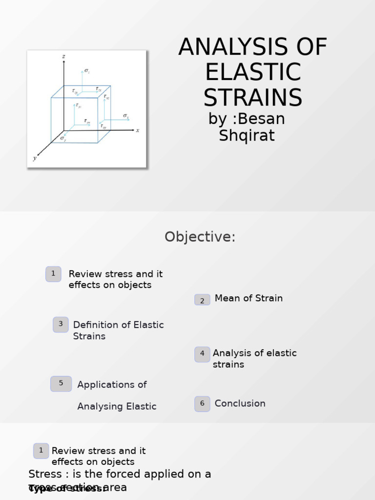 Elastic Strains | PDF | Deformation (Engineering) | Stress (Mechanics)