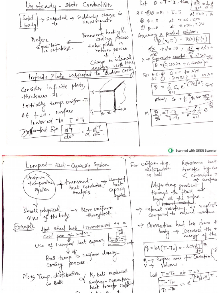 Unsteady Conduction Merged New | PDF