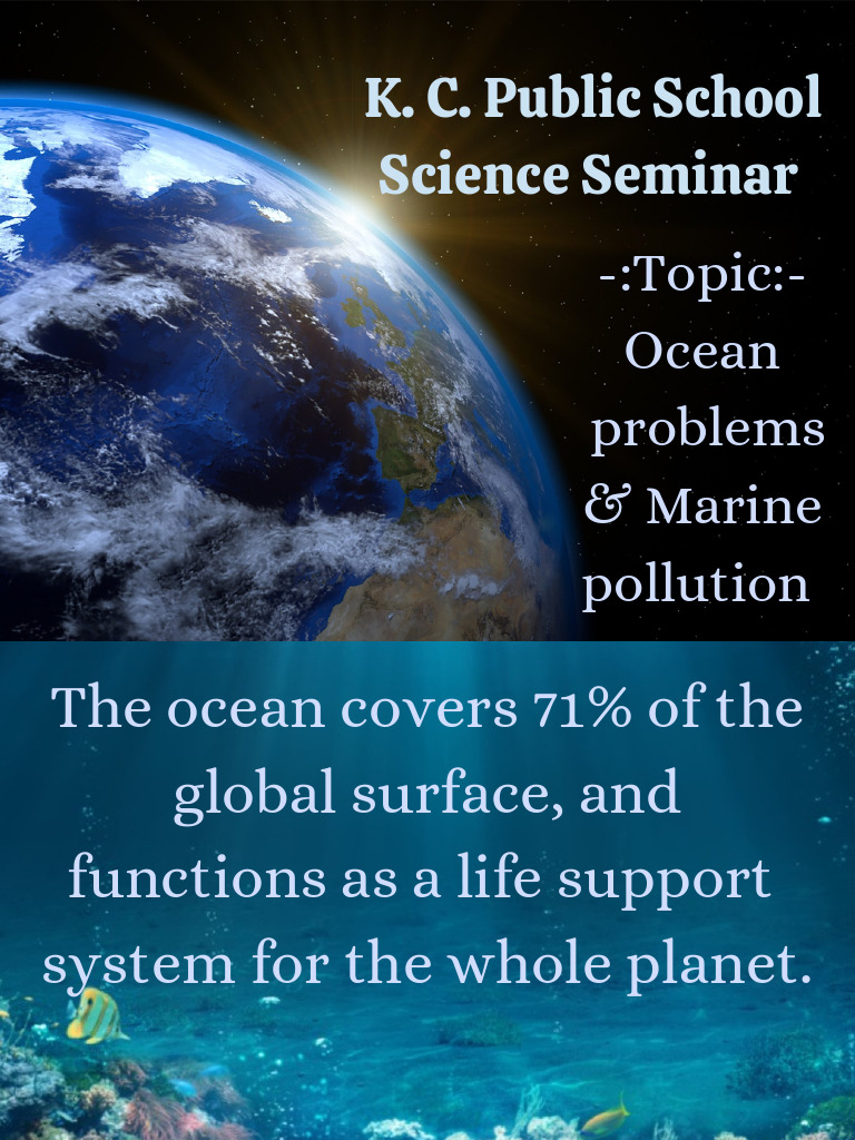 Ocean Problems and Marine Pollution | PDF