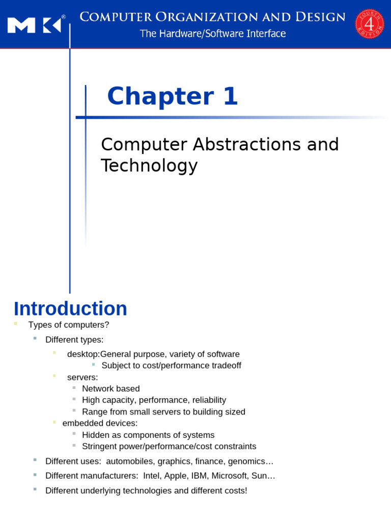 chapter-1 (1) | PDF | Computer Architecture | Integrated Circuit