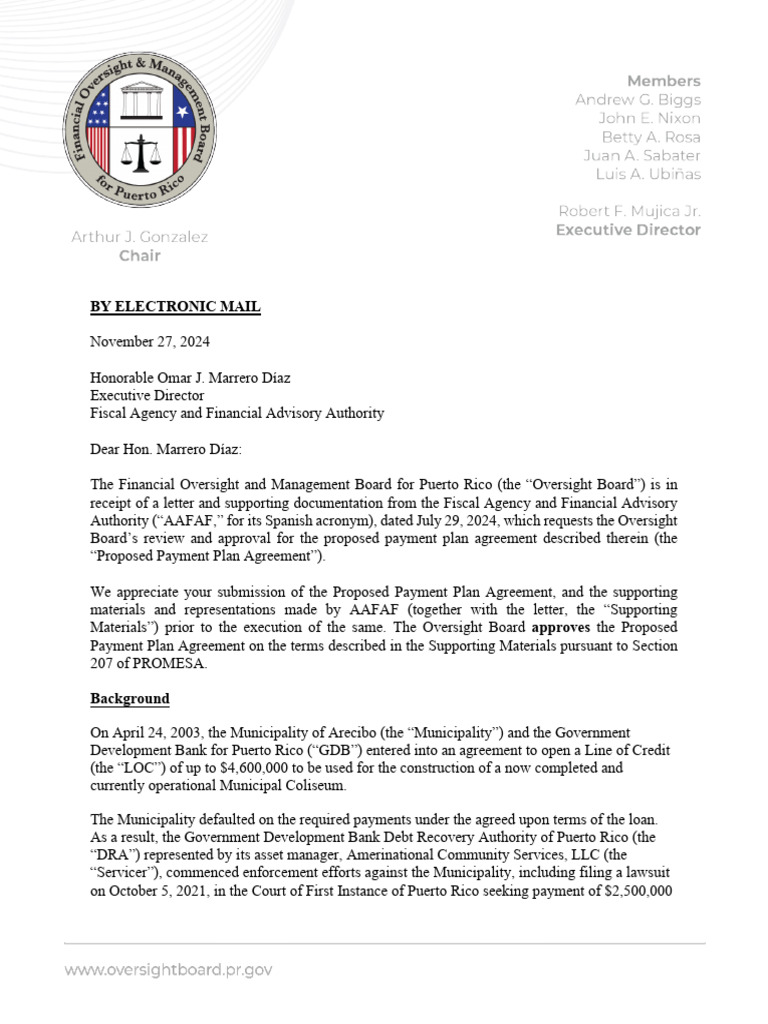 Puerto Rico Debt Settlement Approval | PDF | Settlement (Litigation ...