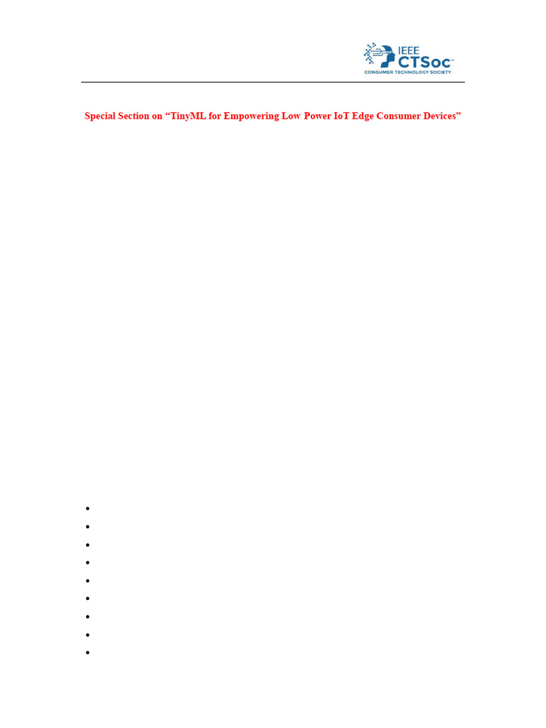 TCE - SS - CFP - Proposal - TinyML For Empowering Low-Power IoT Edge ... TCE - SS - CFP - Proposal - TinyML For Empowering Low-Power IoT Edge ...