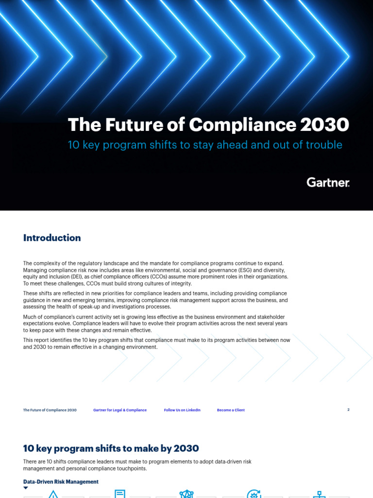Future of Compliance 2030 | PDF | Analytics | Regulatory Compliance