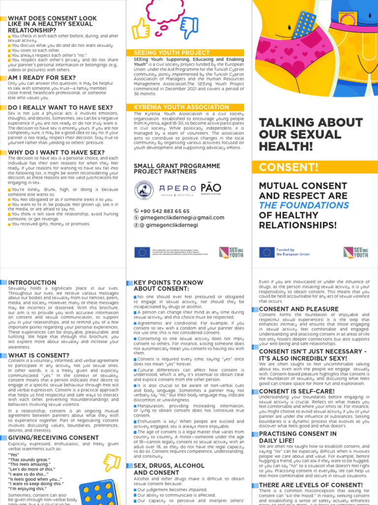 Talking About Sexual Health - Consent EN | PDF | Human Sexual Activity ...
