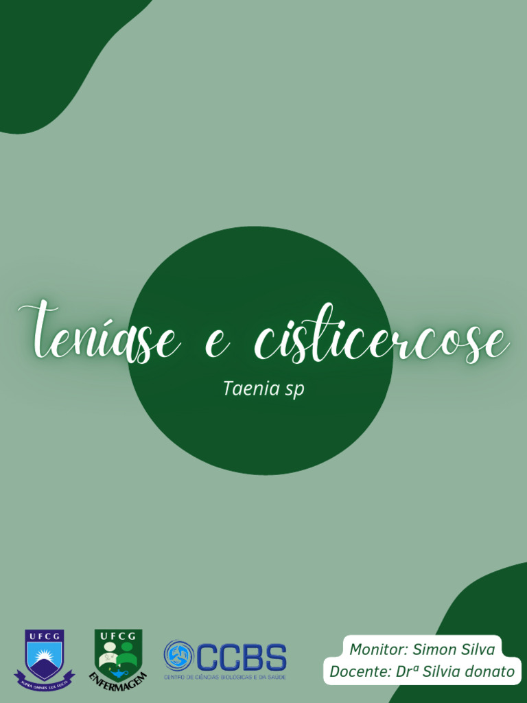 Teníase e Cisticercose | PDF | Especialidades médicas | Doenças e ...