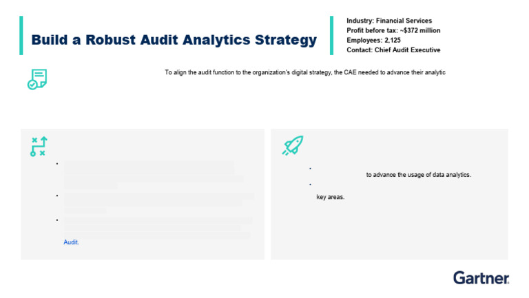 Build A Robust Audit Analytics Strategy | PDF | Analytics | Audit