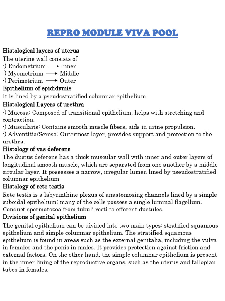 Repro Module Vivapool (Solved) | PDF | Luteinizing Hormone | Menstrual Cycle