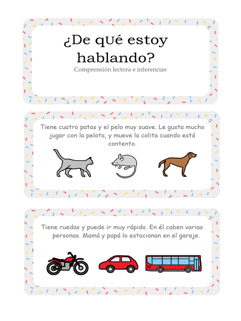 Inferencias de Que Estoy Hablando | PDF