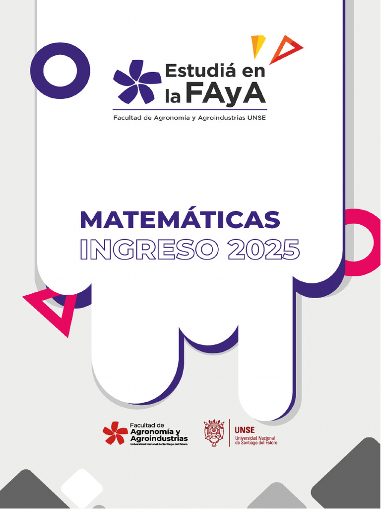 Cartilla - Matemáticas - Ingreso FAyA 2025 | PDF | División ...