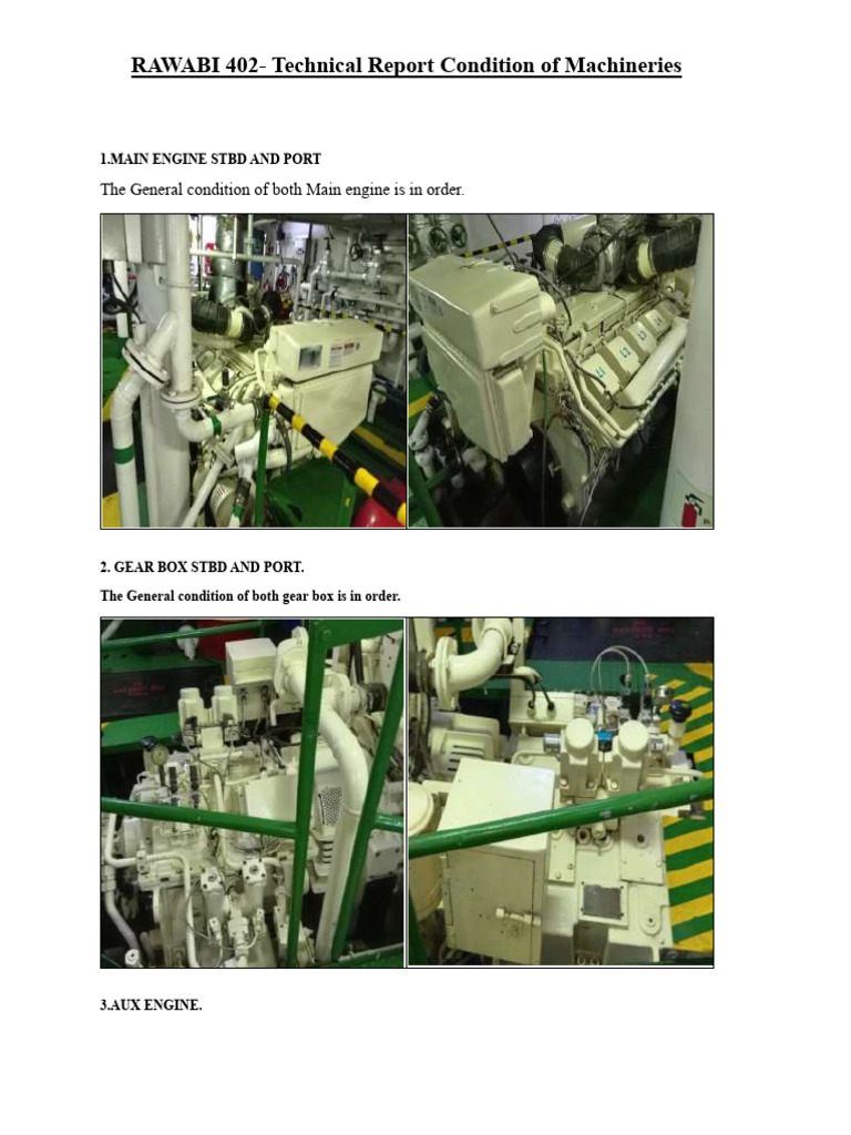 R402 Technical Report Condition of Machineries Rawabi SEPT 2024 | PDF | Manufactured Goods ...