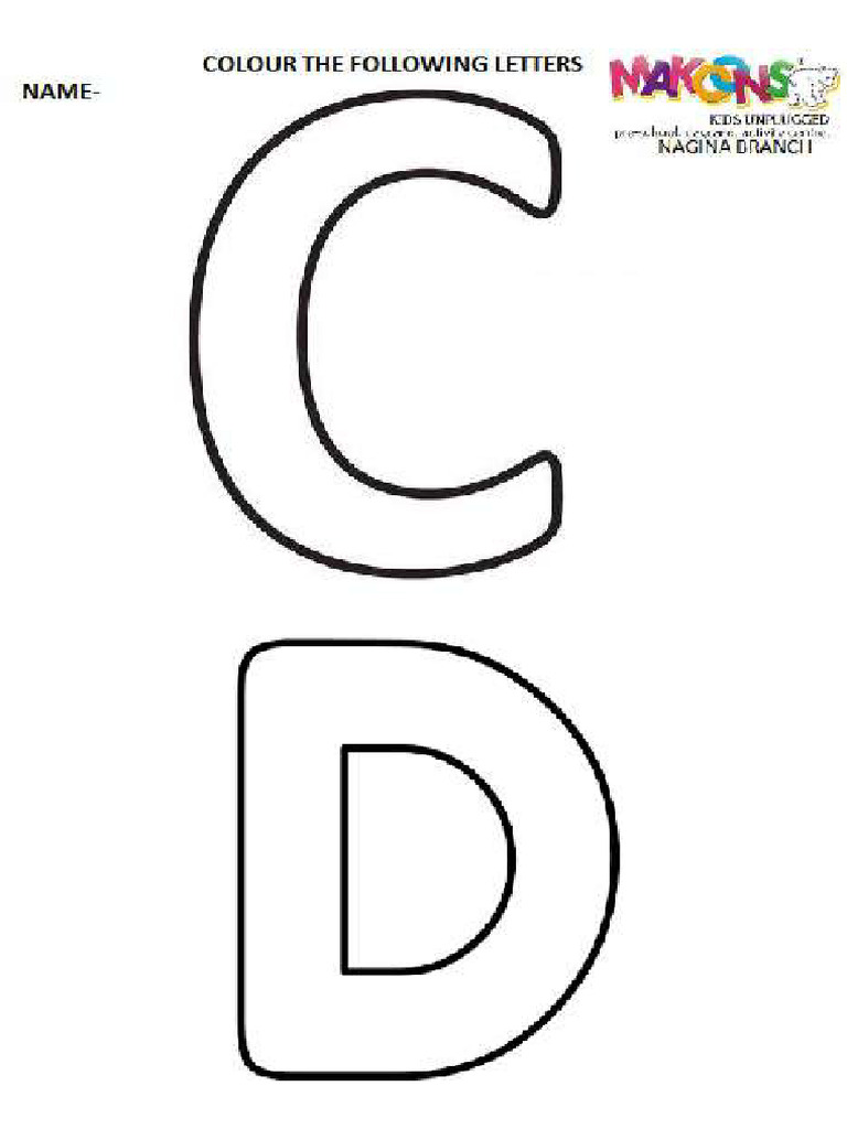 Colour Letter C & D | PDF