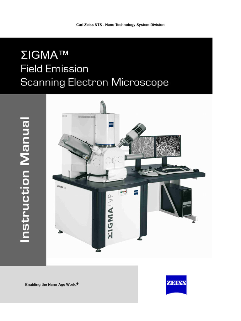 SEM Manual | PDF | Scanning Electron Microscope