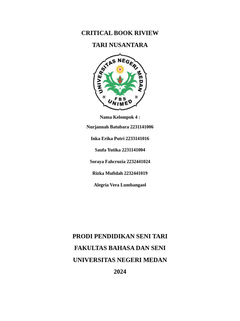 CBR TARI NUSANTARA Nurjana | PDF