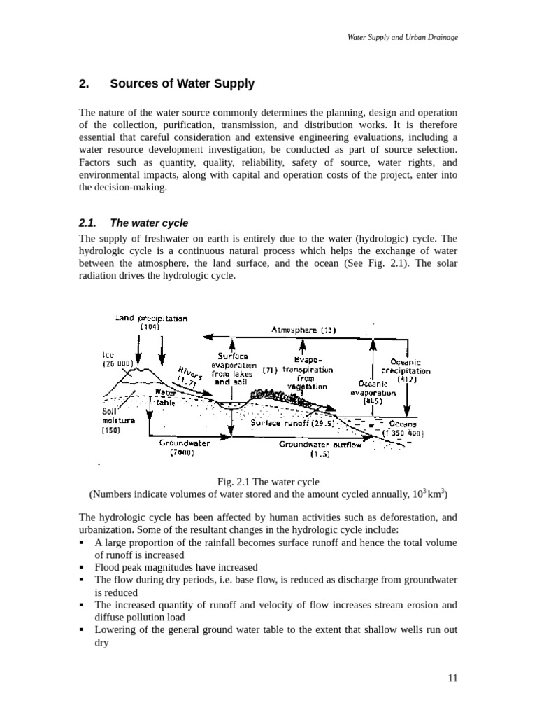 Ch2 - Sources of Water Supply | PDF | Aquifer | Groundwater