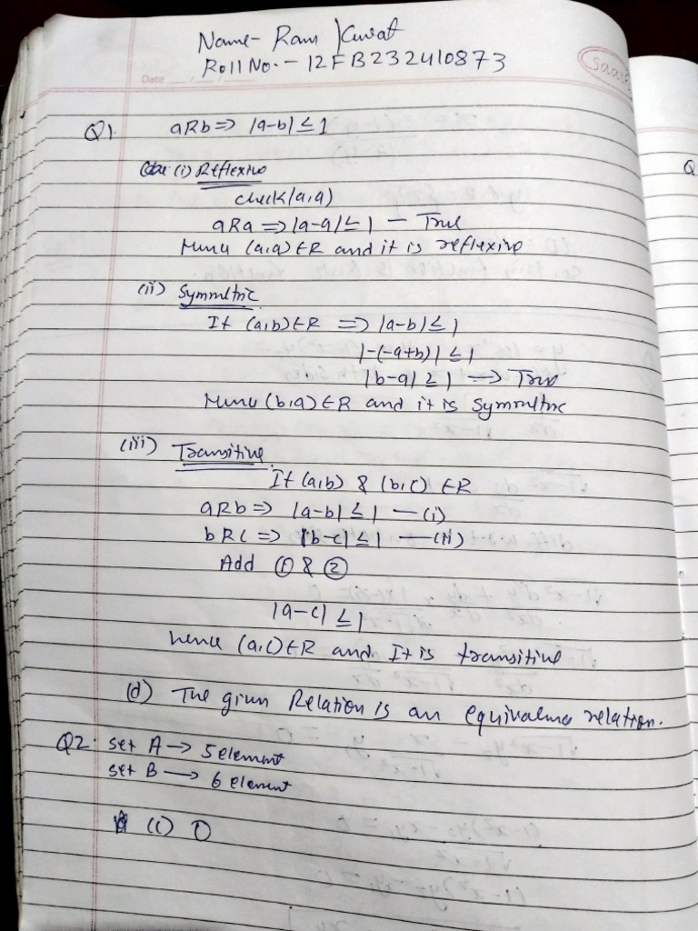 Relation & Function | PDF Relation & Function | PDF