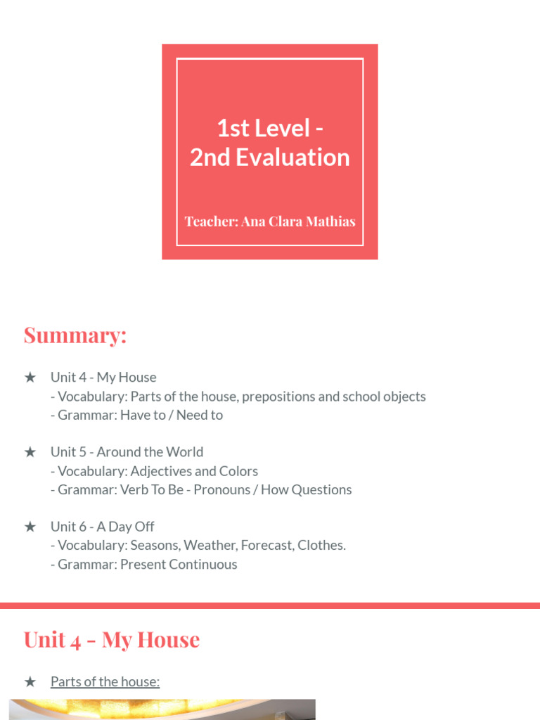 1st Level - 2nd Evaluation | PDF | Linguistics | Linguistic Morphology