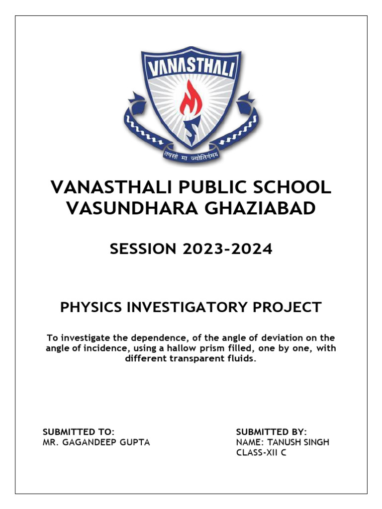 physics project | PDF | Light | Optics physics project | PDF | Light | Optics