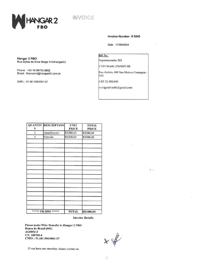 Invoice PR BHS | PDF