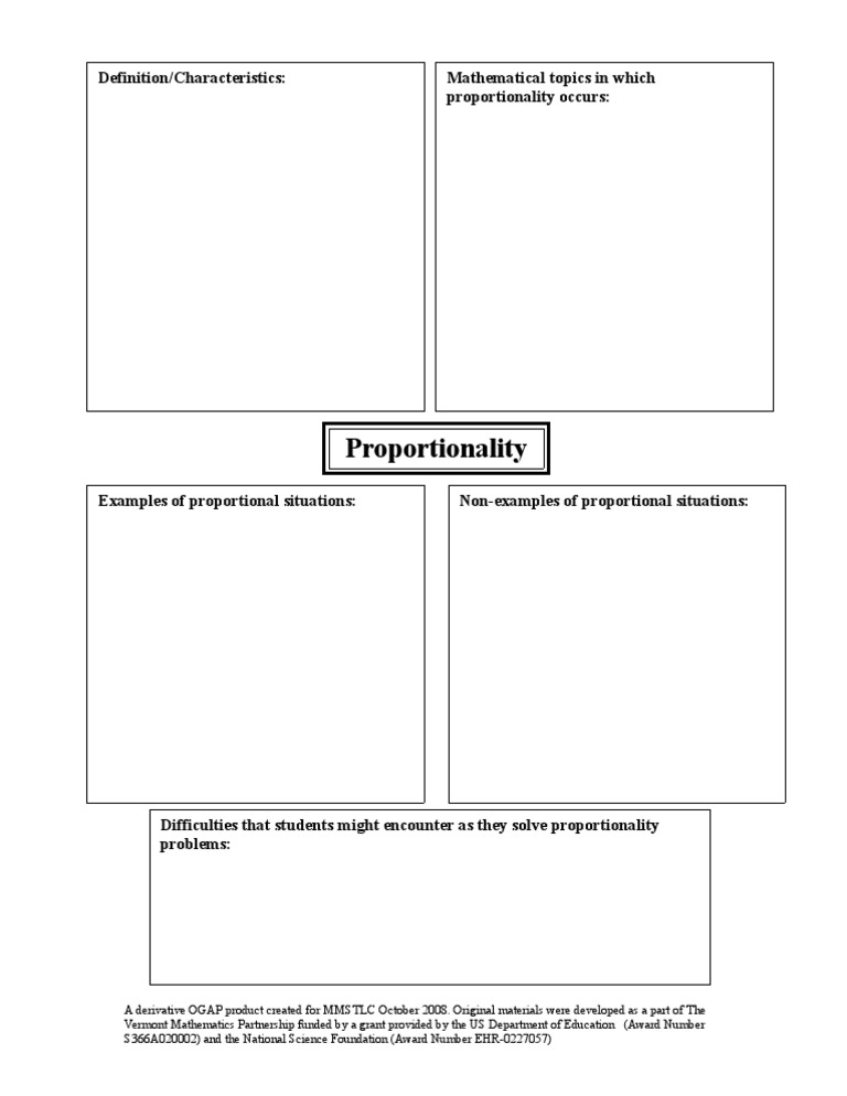 Proportional Graphic Organizer | PDF | Computers