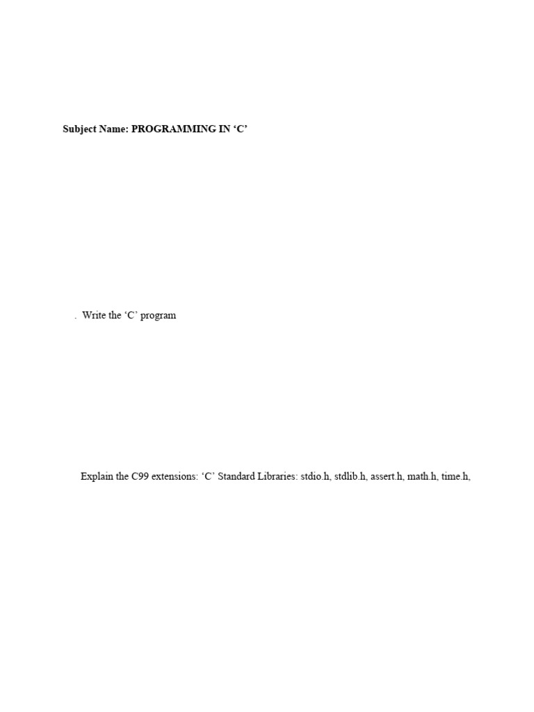 C PROGRAMING PRACTICALS LIST - Final | PDF | Pointer (Computer ...