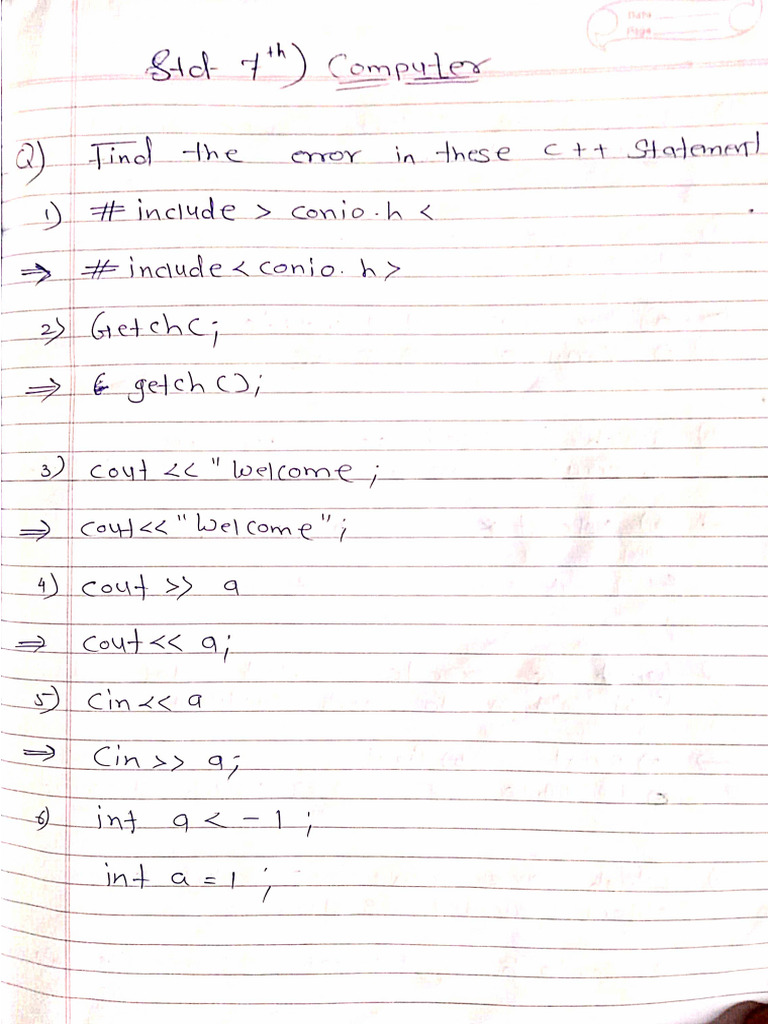 std-7) Computer Subjects | PDF