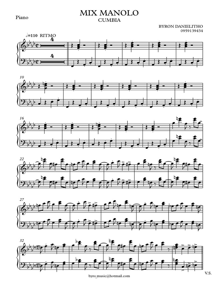 MIX MANOLO - Piano | PDF