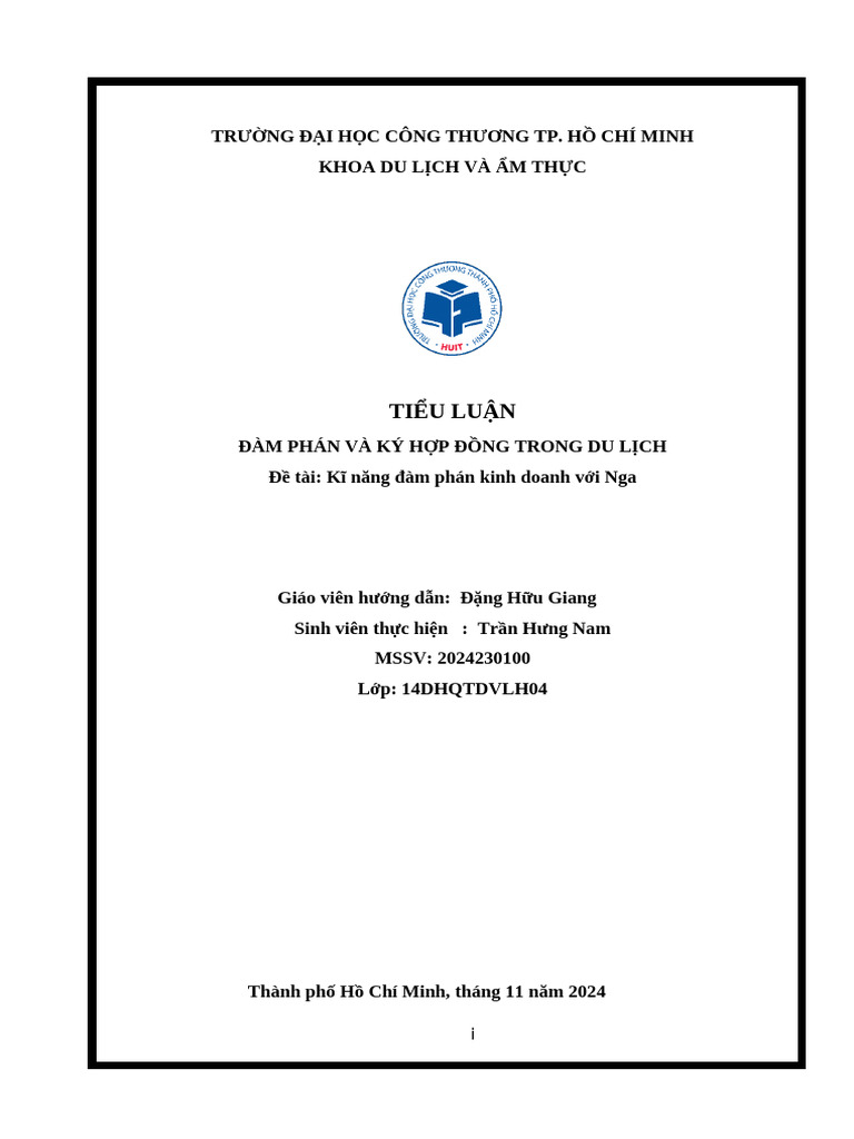 KNDP - Trần Hưng Nam - 2024230100 | PDF