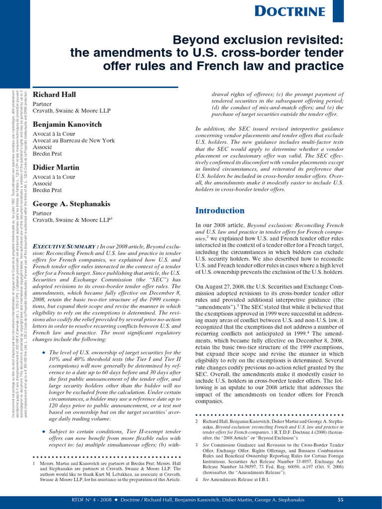 Beyond Exclusion - RTDF 4 - 2008 | PDF | Securities (Finance) | Private Law