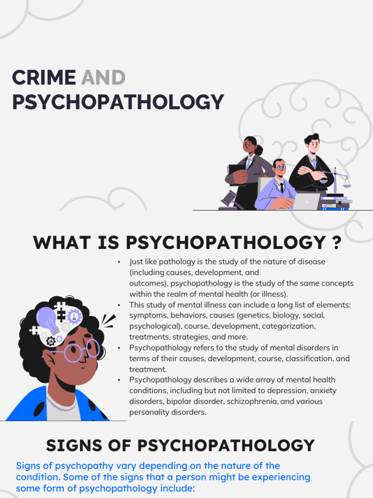 Crime & Psychopathology | PDF | Mental Disorder | Psychopathy