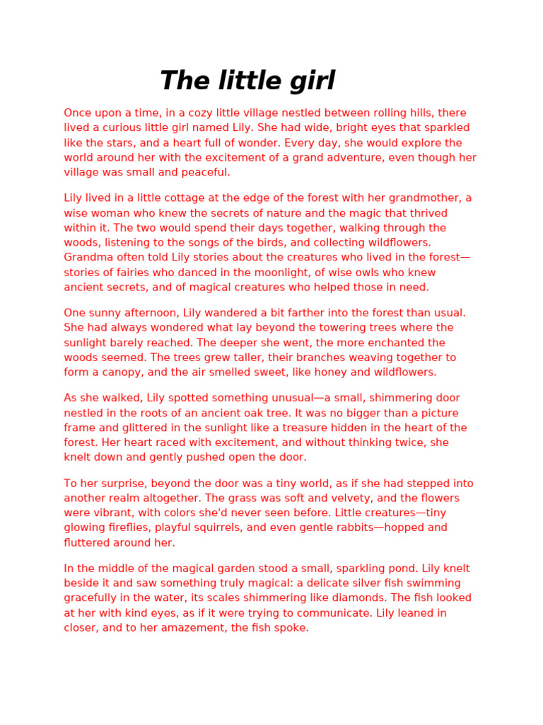 The little girl | PDF