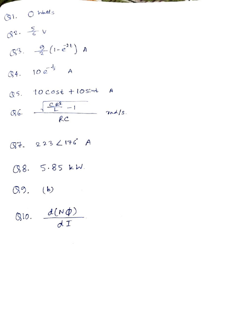 Solutions Class Test Pdf