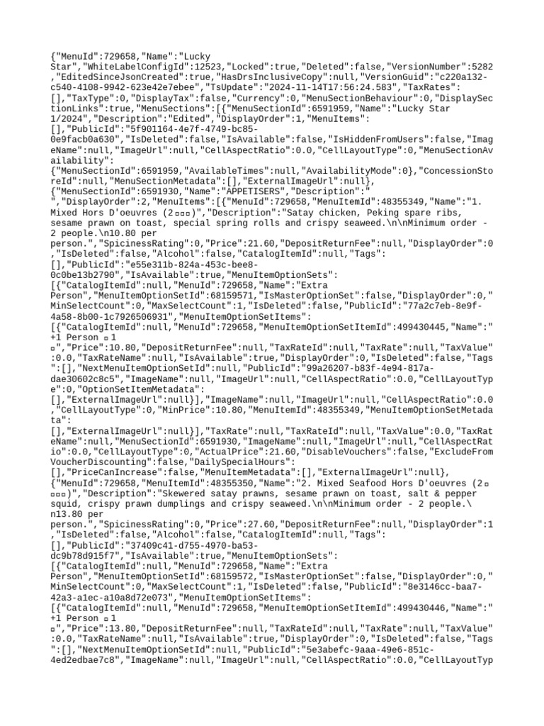 Old Json | PDF | Foods | Western Cuisine