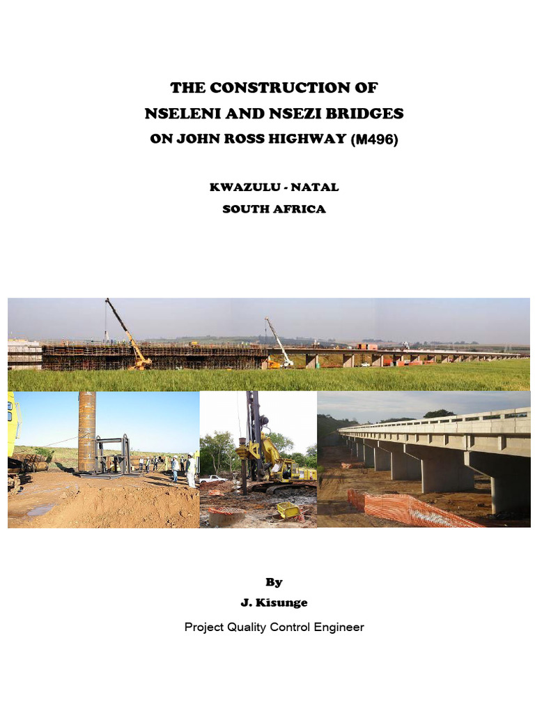 The Construction of Nseleni Bridge | PDF | Deep Foundation | Rock (Geology)