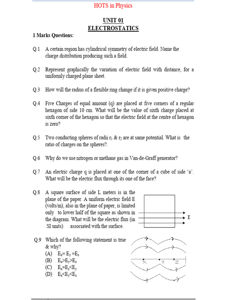 HOTS Questions in Physics | PDF | Atoms | Nuclear Physics