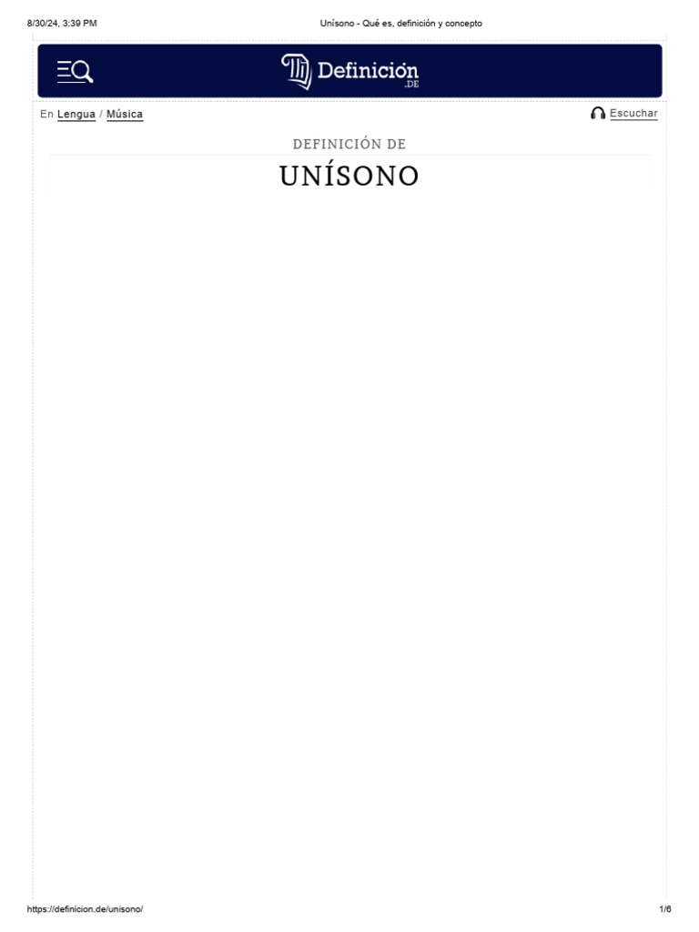Unísono - Qué Es, Definición y Concepto | PDF | Guitarras | Coro