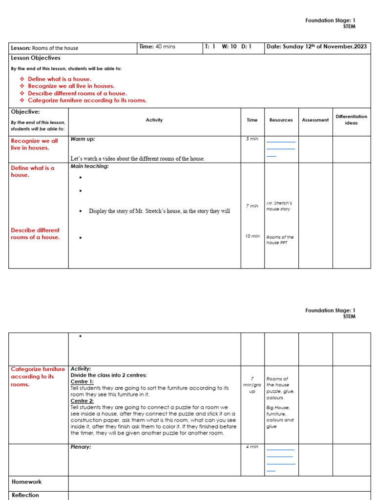 FS1 - STEM - Term 1 - Week 10 - LP | PDF | Bedroom | Home