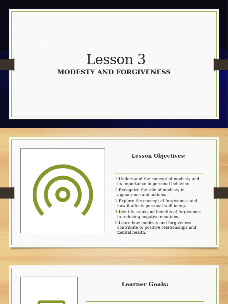 Modesty and Forgiveness 1 | PDF | Forgiveness | Behavioural Sciences