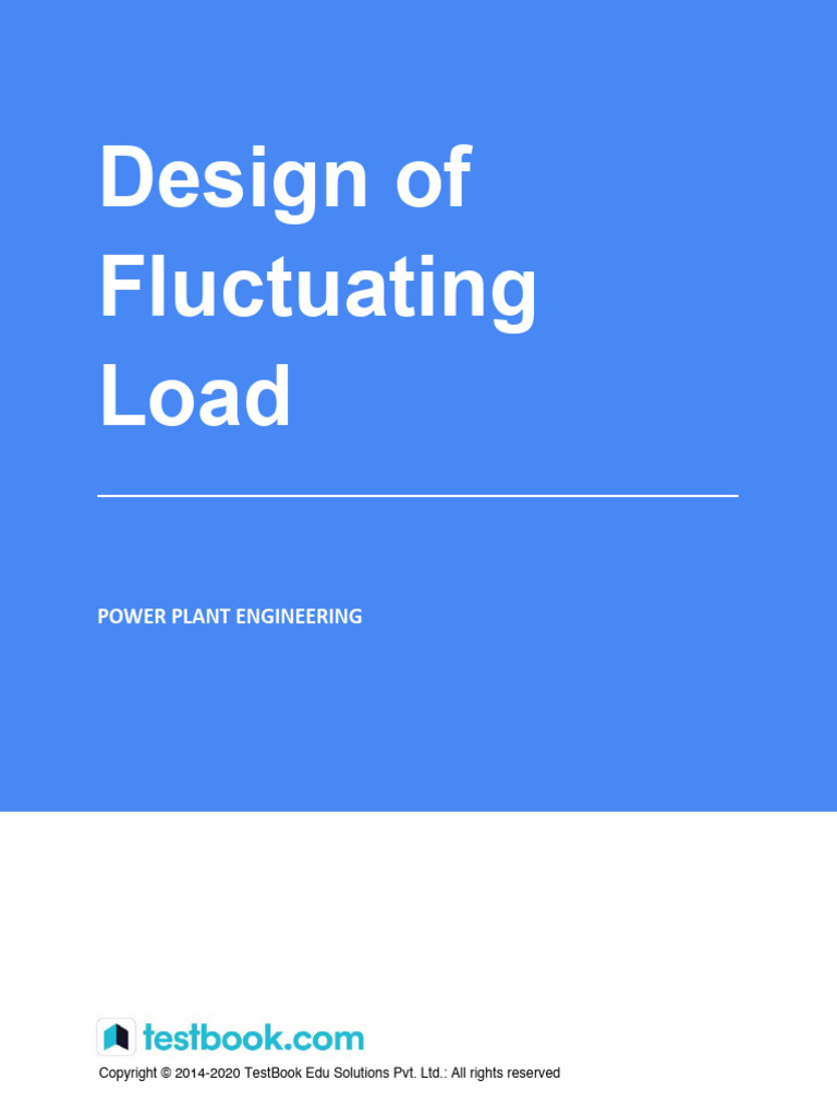 Design of Fluctuating Load - Study Notes | PDF | Fatigue (Material ...
