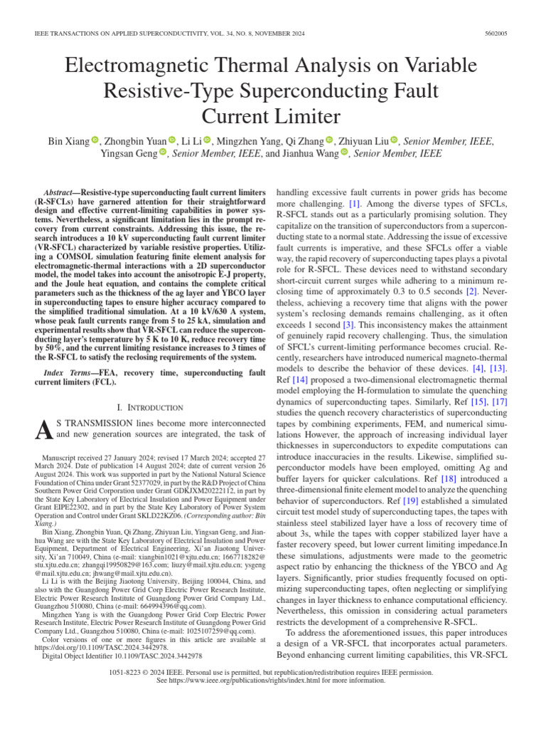 Electromagnetic Thermal Analysis On Variable Resistive Type